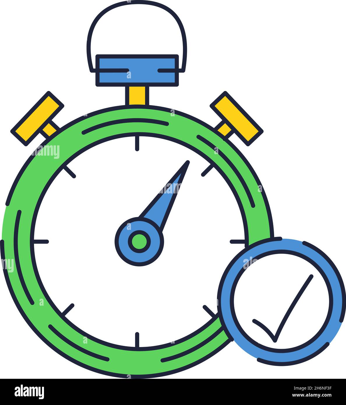 Stopwatch icon time control vector work business Stock Vector Image ...