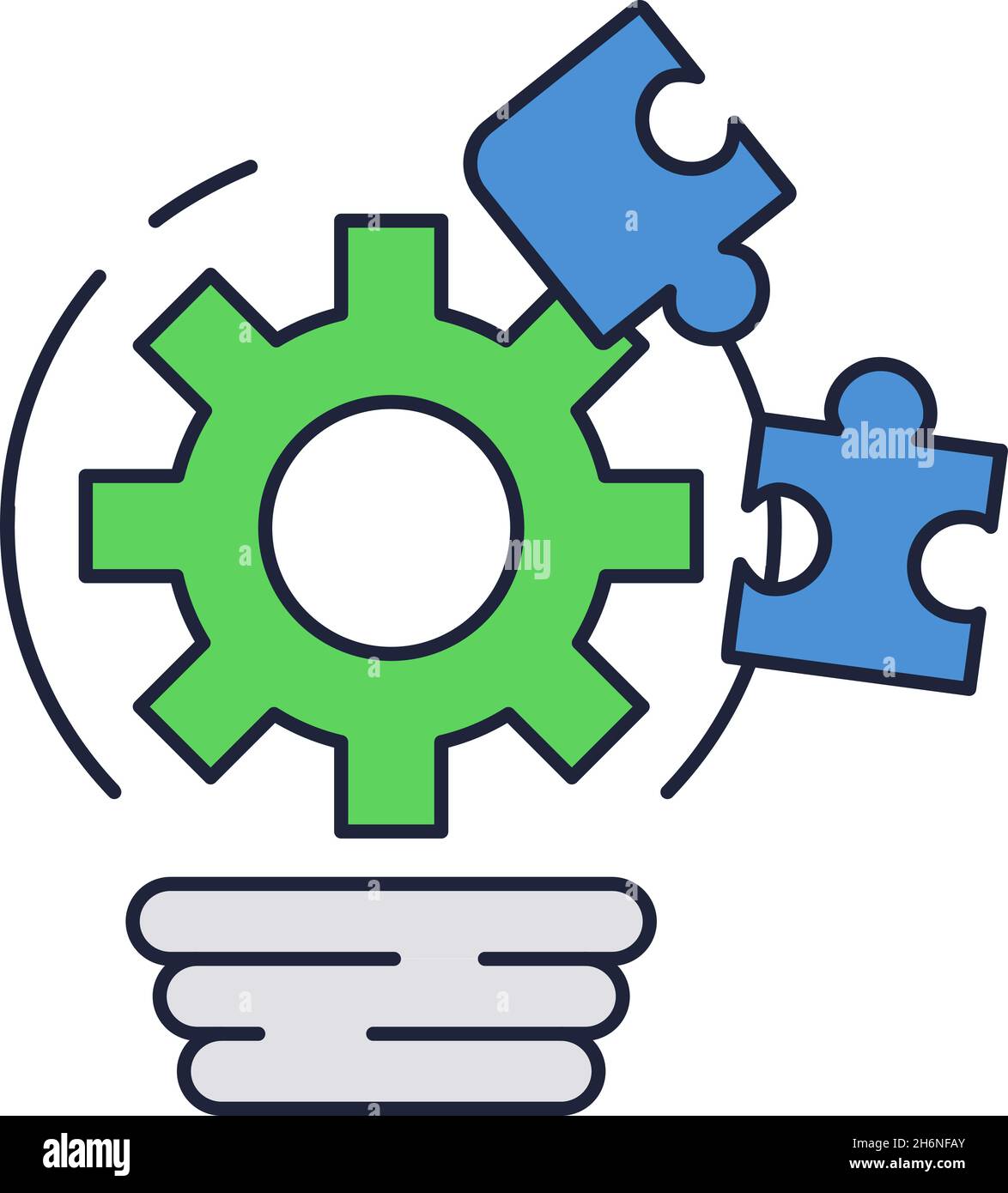 Idea generation icon new product creation vector Stock Vector Image ...