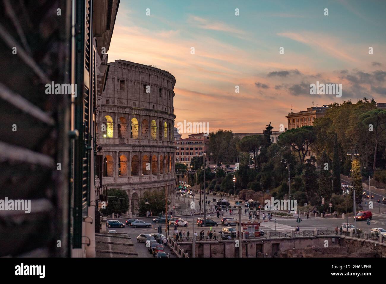 The roman colosseum top view hi-res stock photography and images - Alamy