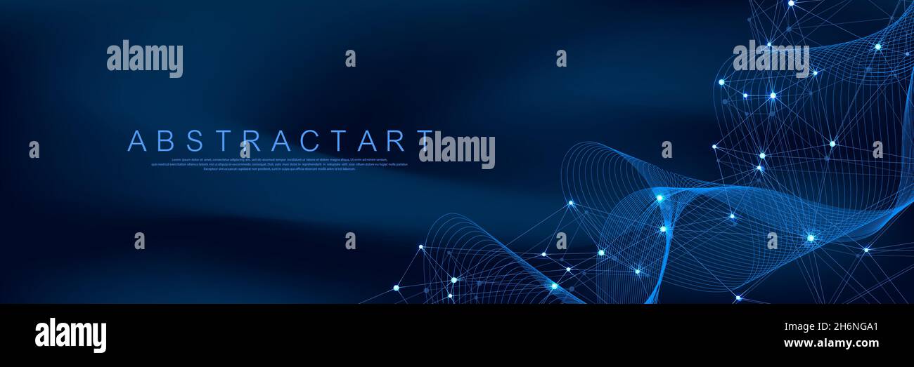 Global network connection concept. Big data visualization. Social ...