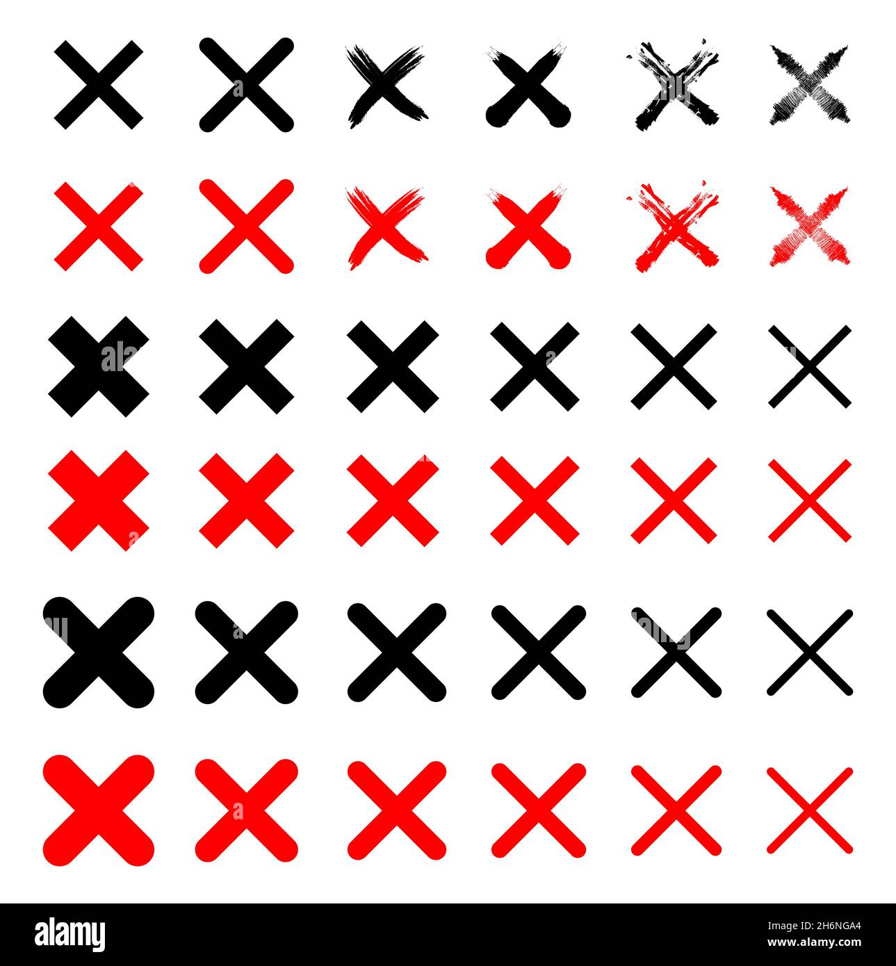 X mark image vector vectors Cut Out Stock Images & Pictures - Alamy