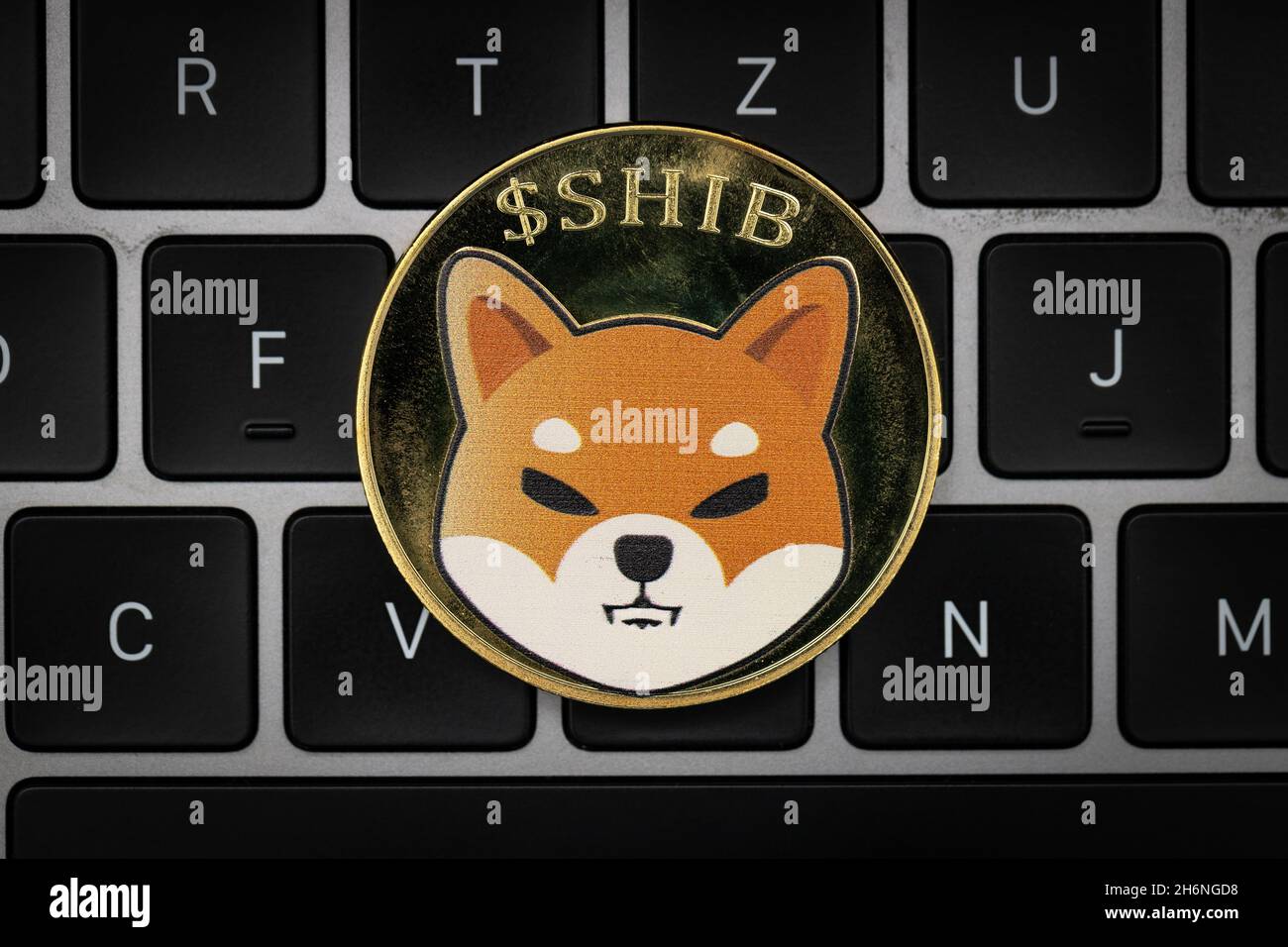 Shiba Inu coin on a keyboard Stock Photo - Alamy