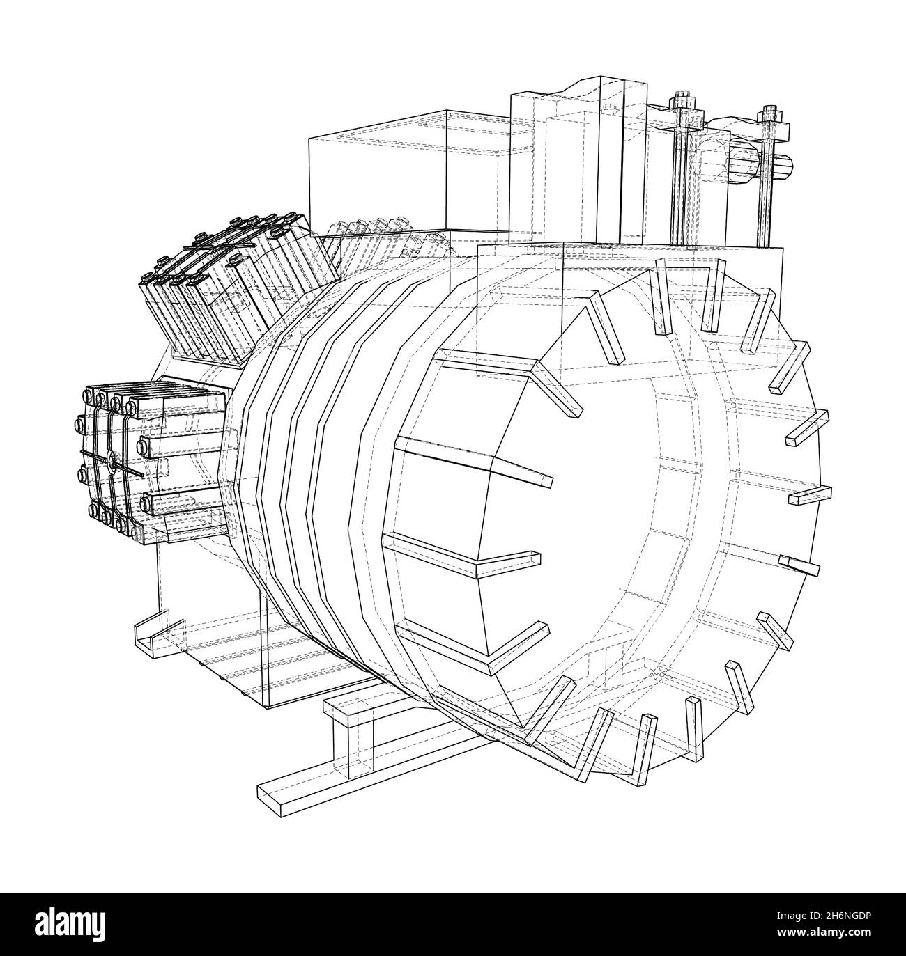 Air conditioning cooling heating Black and White Stock Photos & Images ...