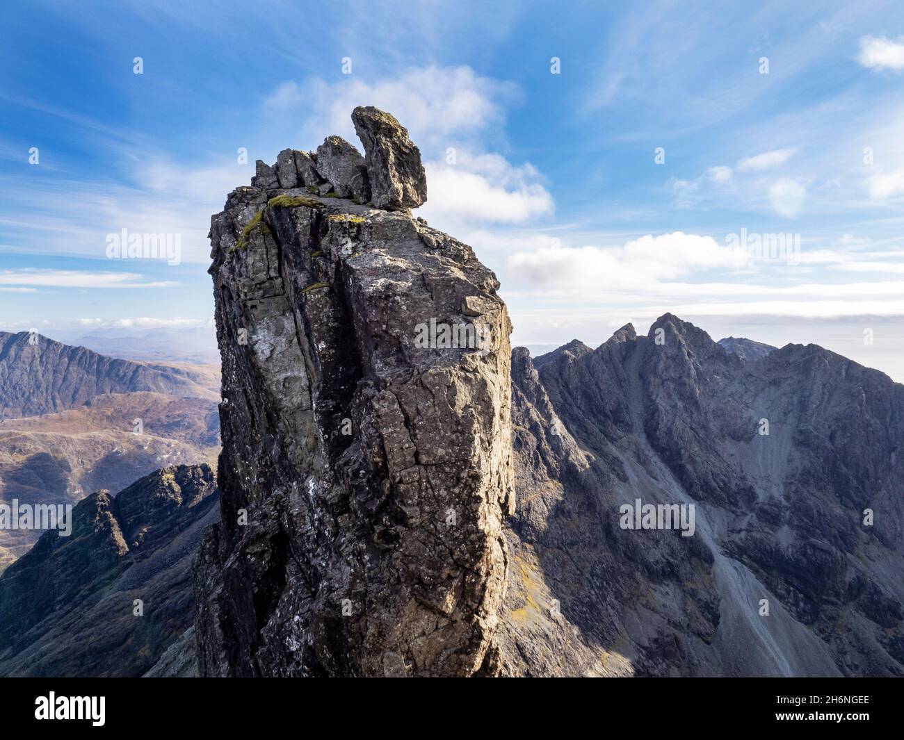 The Inaccessible Pinnalce on Sgurr Dearg on the Cuillin Ridge on the ...