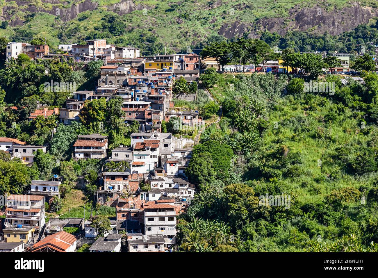 Photograph of low-income peripheral community popularly known as ...