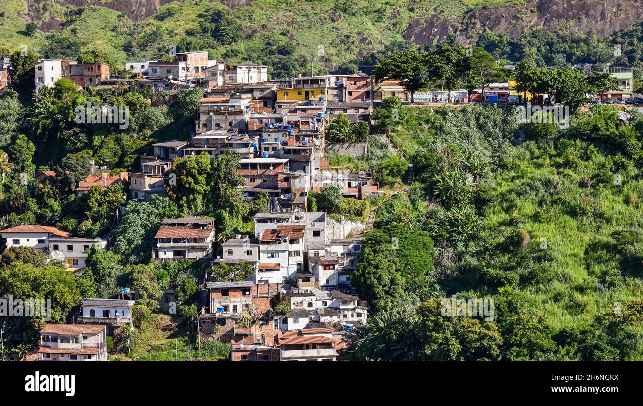 Photograph of low-income peripheral community popularly known as ...