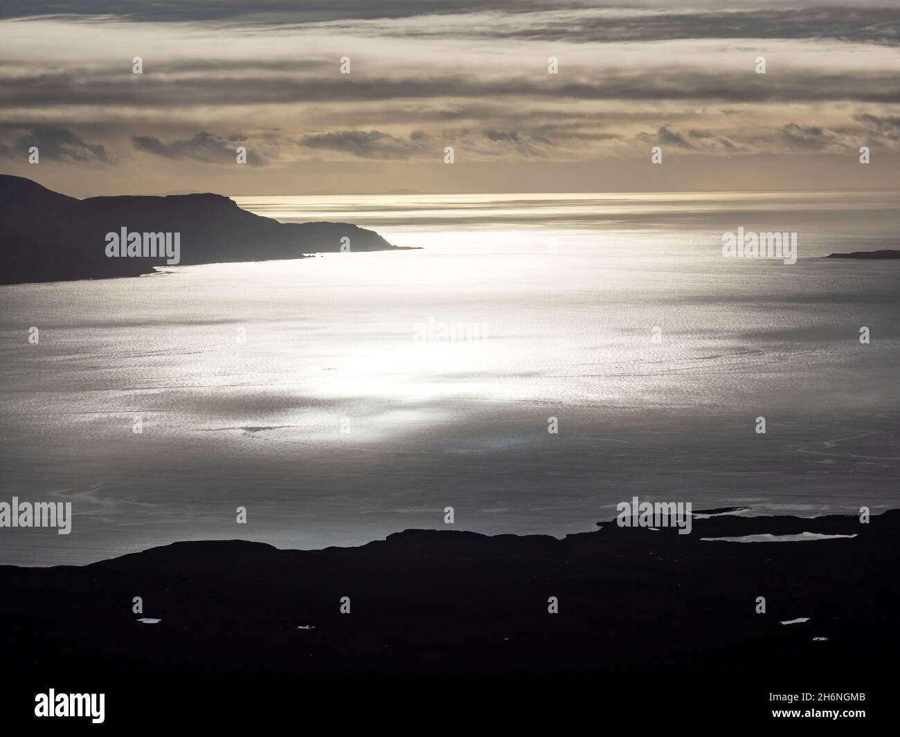 The Isle of Rhum from the Cuillins on the Isle of skye, Scotland, UK ...