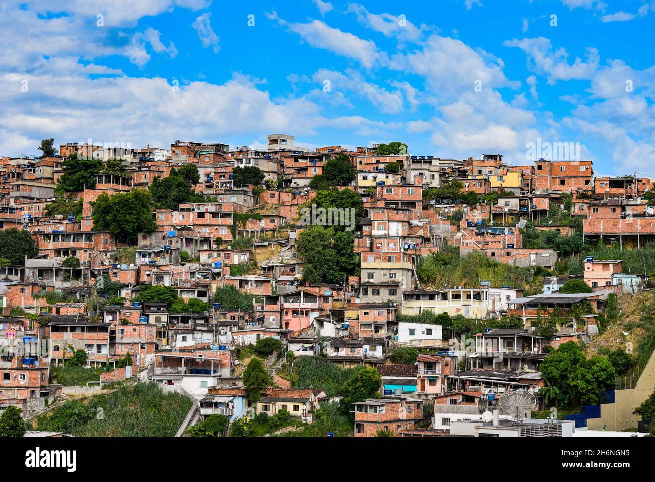 Photograph of low-income peripheral community popularly known as ...