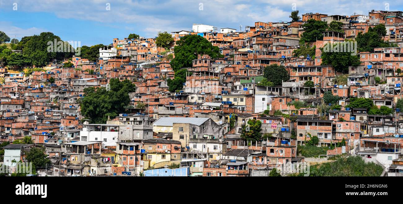 Photograph of low-income peripheral community popularly known as ...