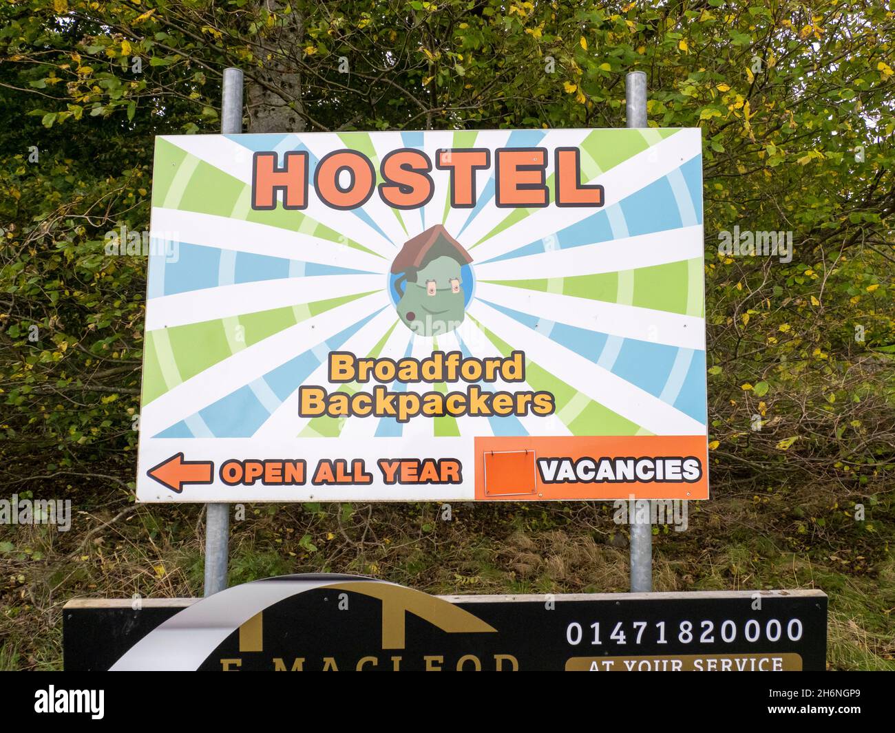 Backpackers accommodation sign hi-res stock photography and images - Alamy
