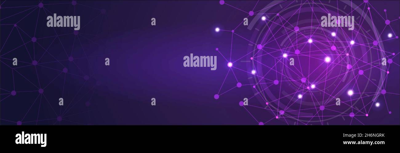 Artificial Intelligence data background. Machine learning technology ...