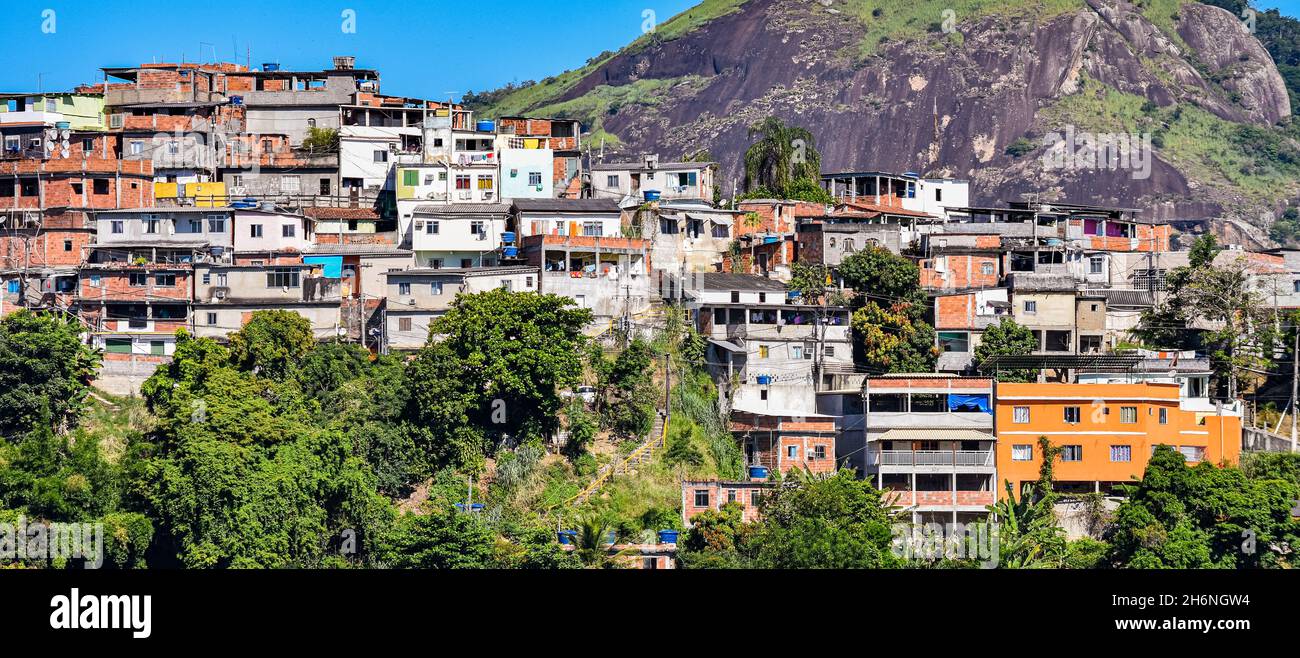 Photograph of low-income peripheral community popularly known as ...