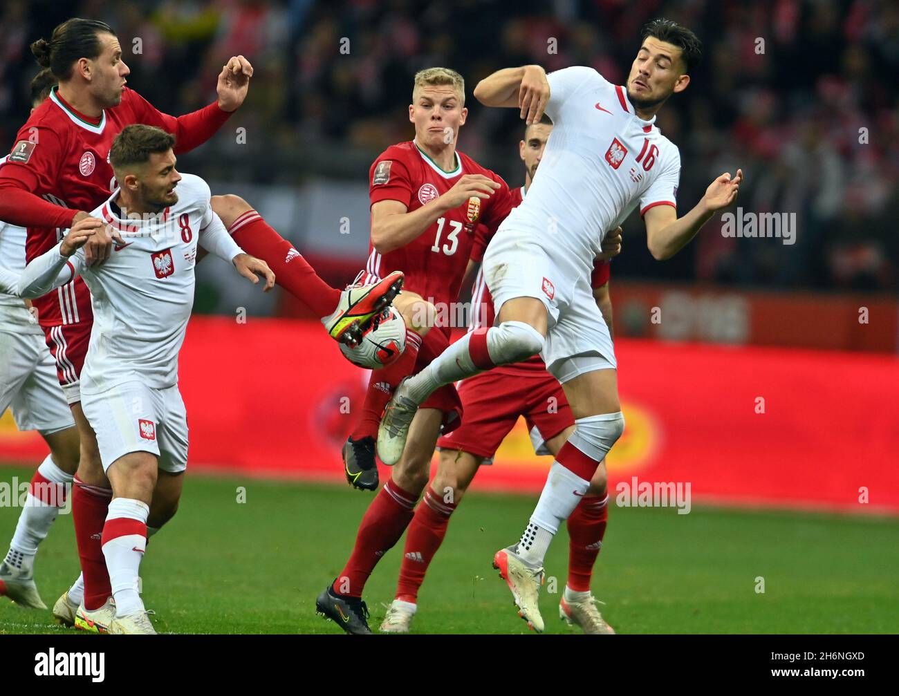 WARSAW, POLAND - NOVEMBER 15, 2021: World Cup 22 Qatar qualification ...
