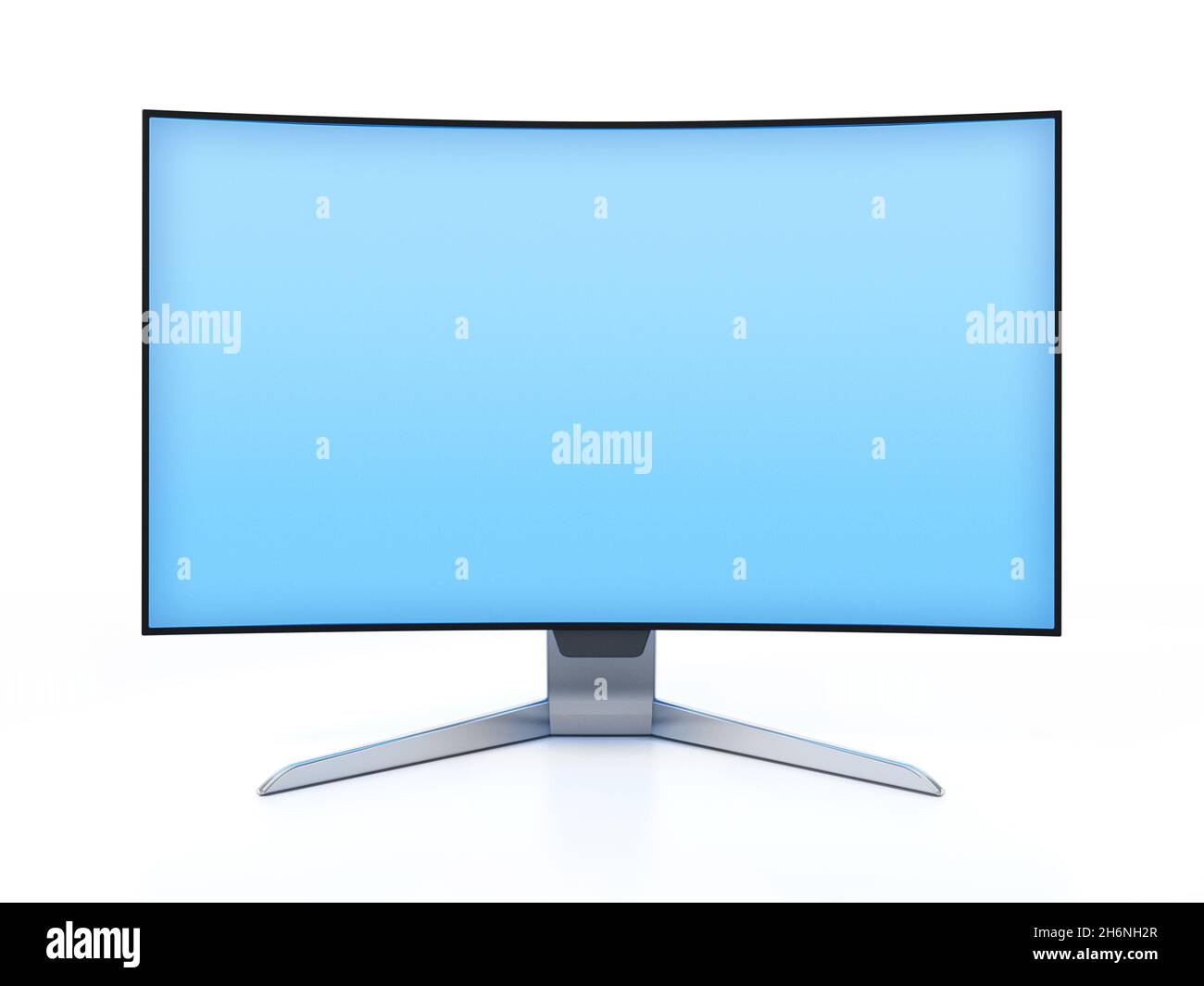 Generic monitor isolated on white background. 3D illustration Stock ...
