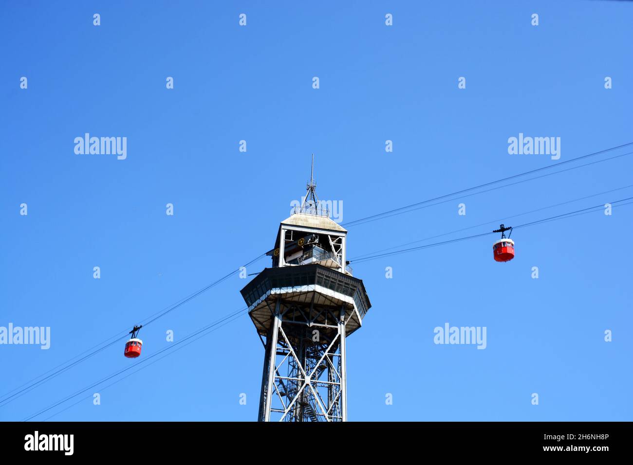 Teleferico del Puerto, Barcelona, Spain Stock Photo - Alamy