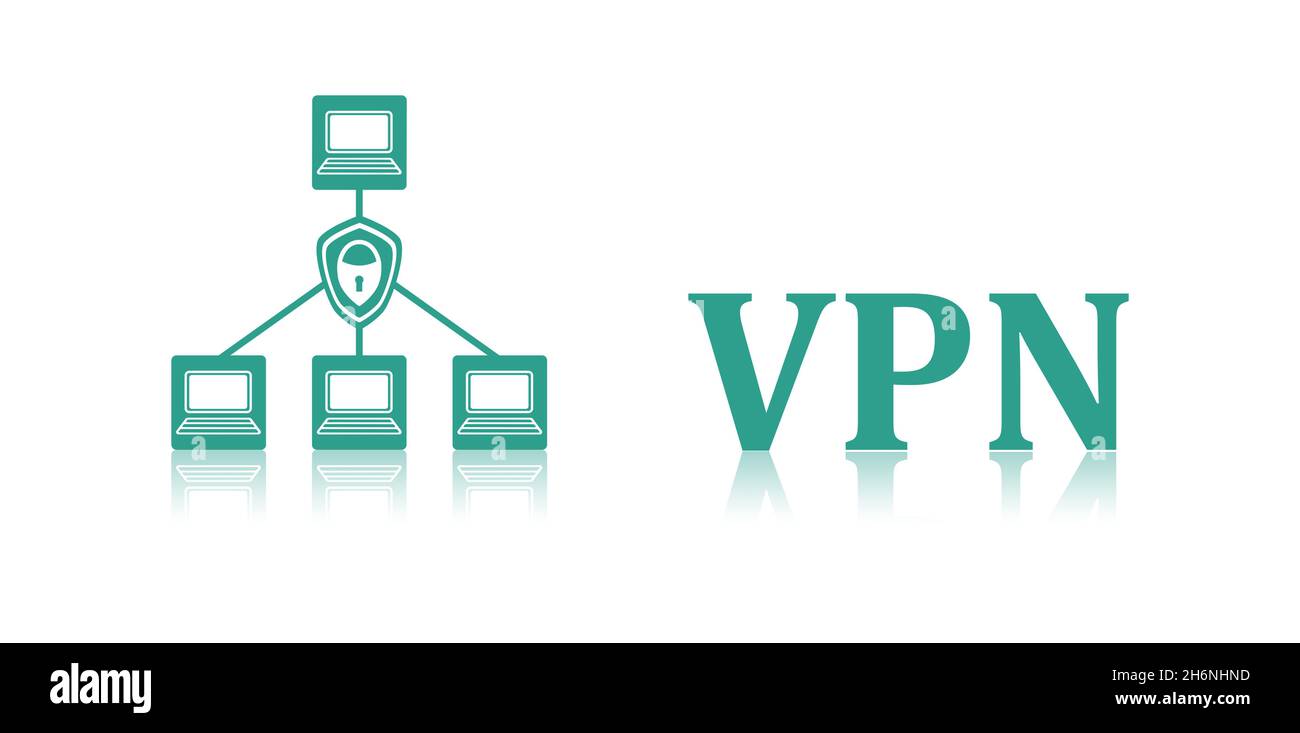 Illustration of a vpn concept Stock Photo - Alamy