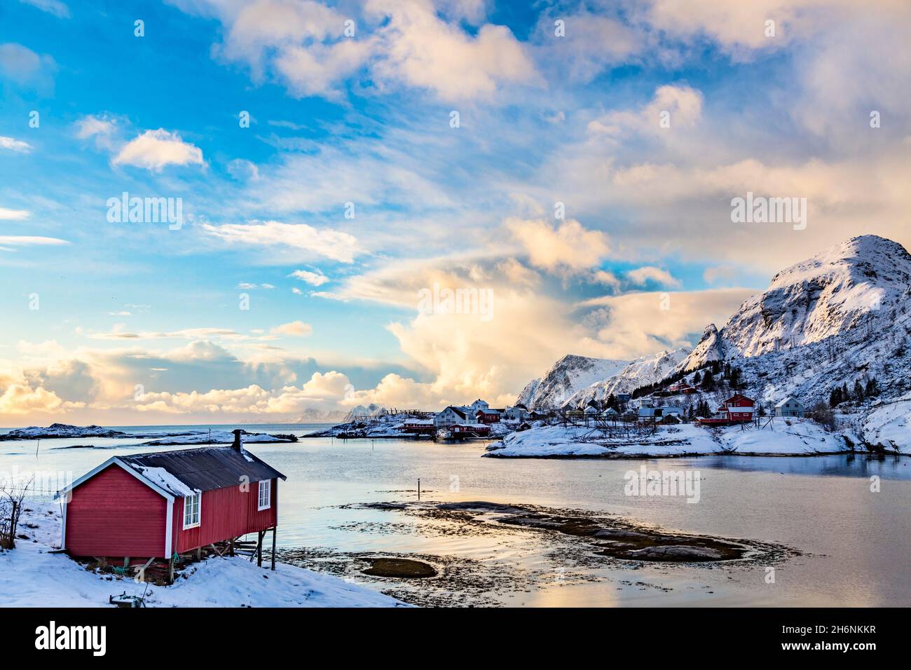 Fishermen's houses in A, Moskenes, Moskenesoya, Lofoten, Nordland ...