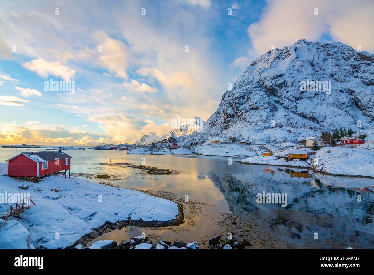 Fishermen's houses in A, Moskenes, Moskenesoya, Lofoten, Nordland ...