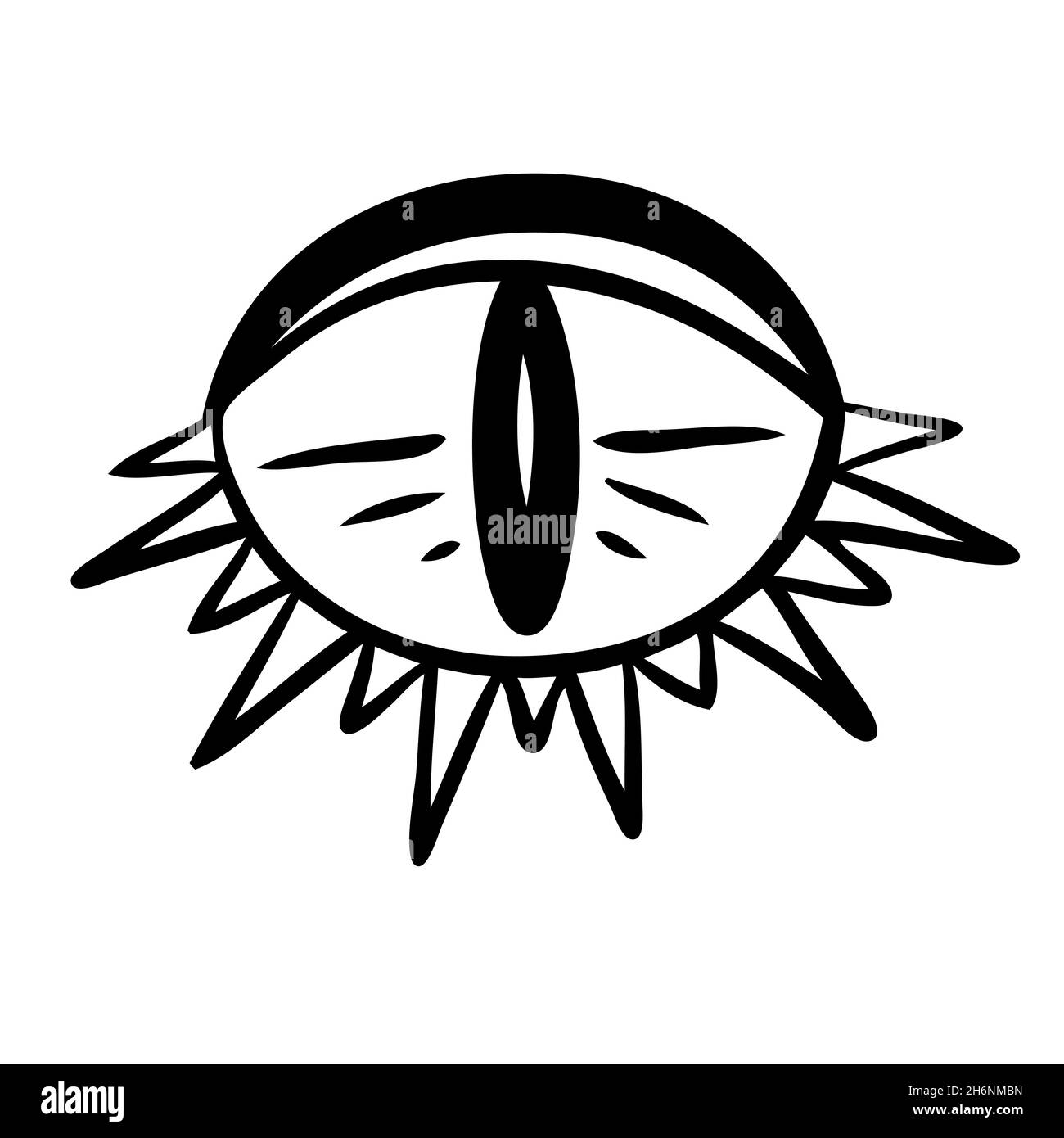 Evil Seeing eye symbol. Occult mystic emblem, graphic design Stock ...