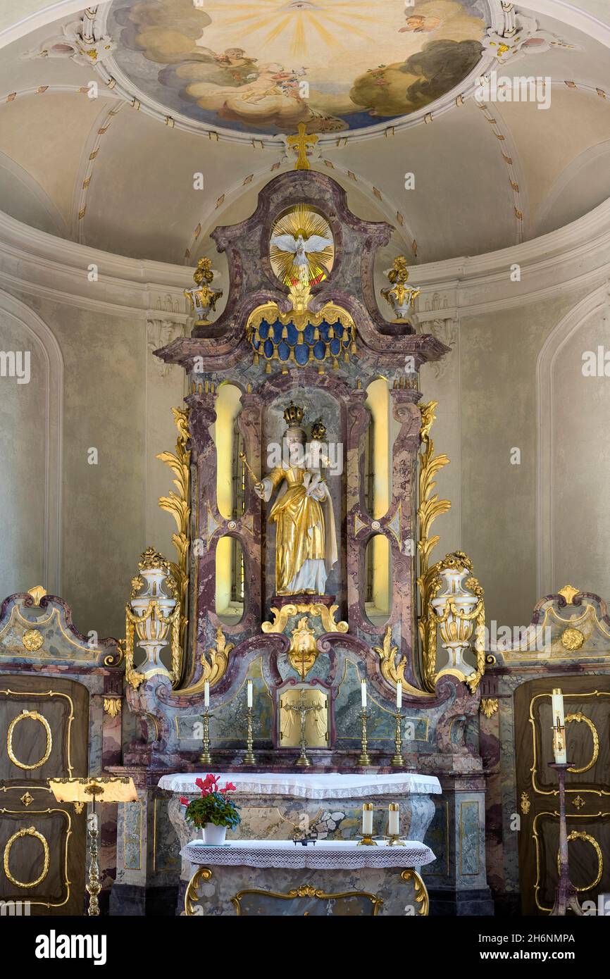 Main altar, Mariaberg Chapel from 1783, Visitation of the Virgin Mary ...