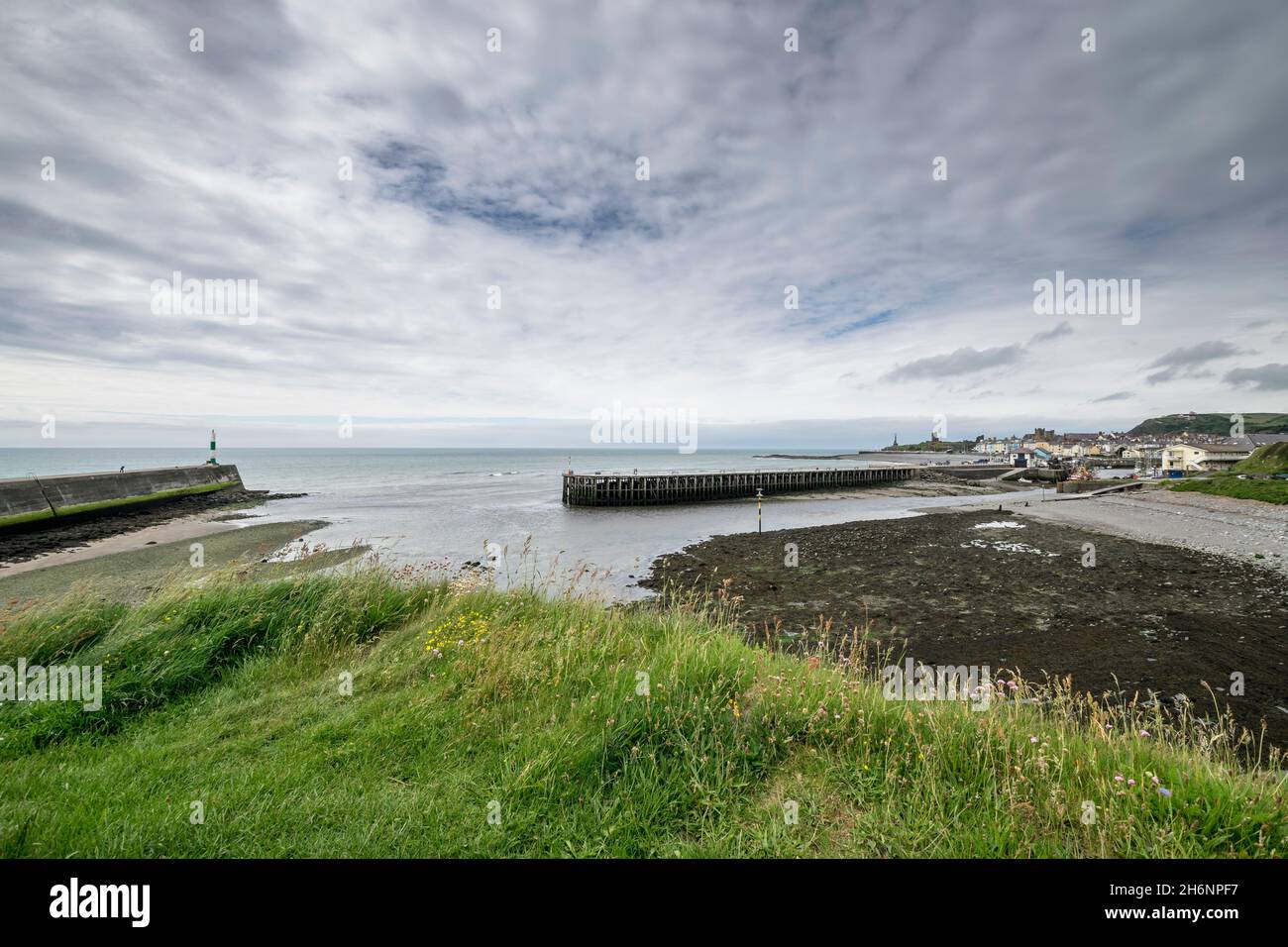 Aberystwyth harbour wall hi-res stock photography and images - Alamy
