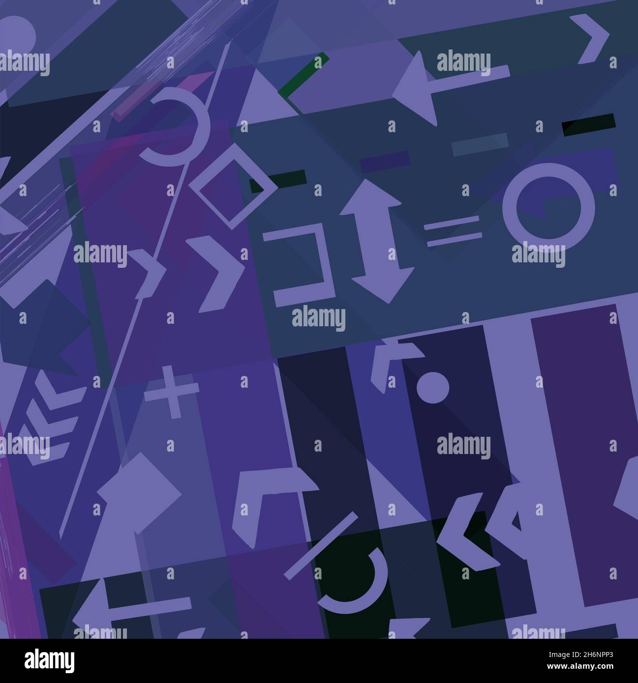 abstract background with squares and signs Stock Photo - Alamy