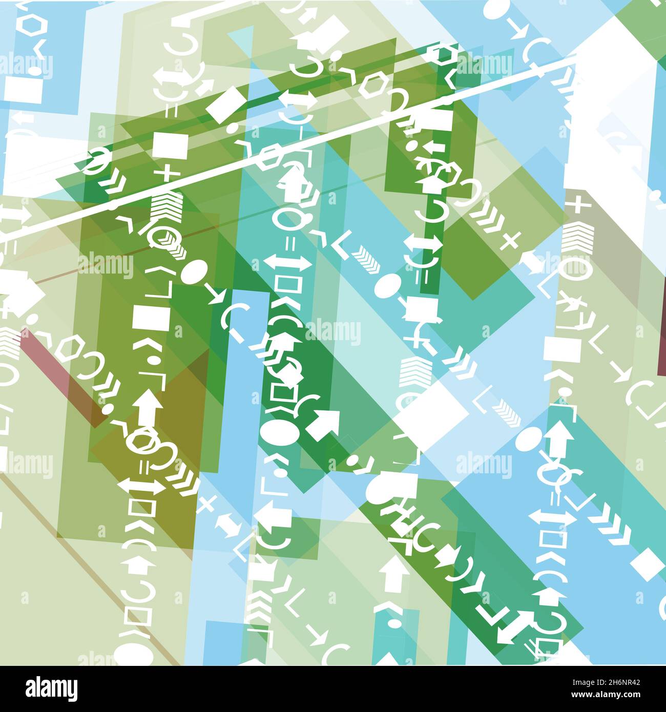 abstract background with squares and signs Stock Photo - Alamy