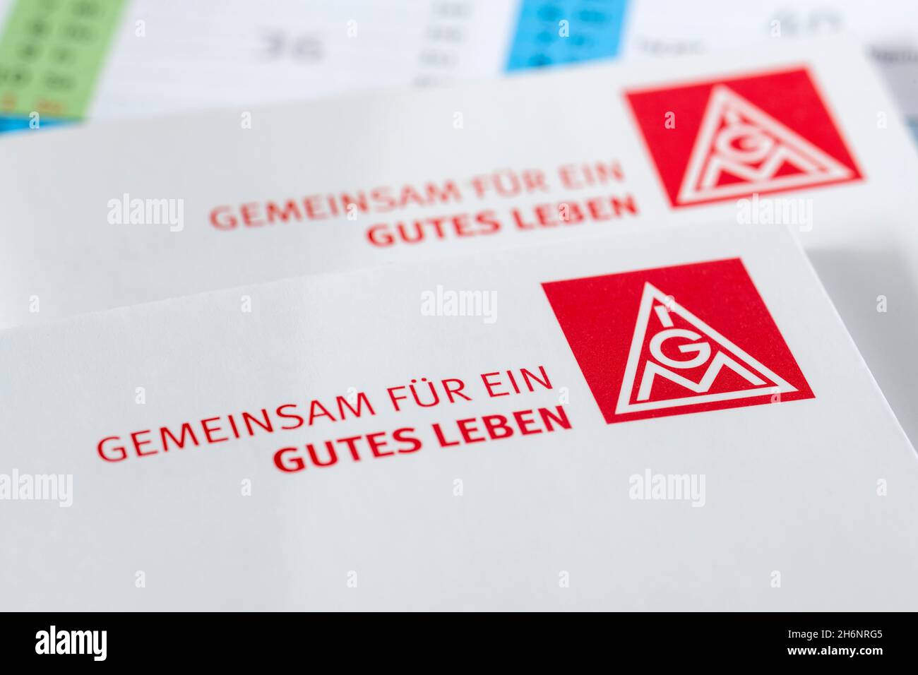 Logo, IG Metall, Calendar, Germany Stock Photo - Alamy