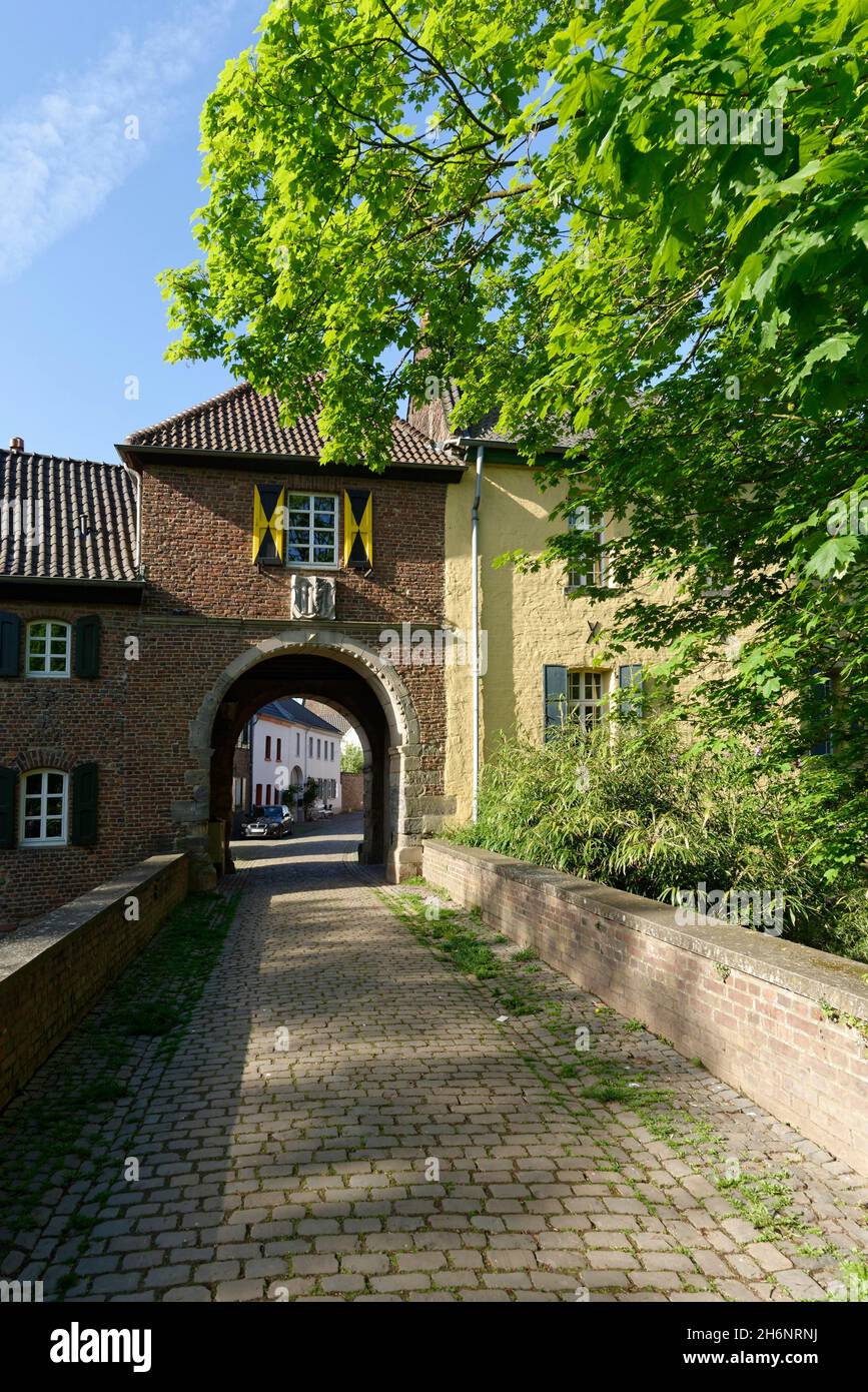 Erft portal, Old Kaster, Bedburg, district Rhine Erft, NRW, Germany ...