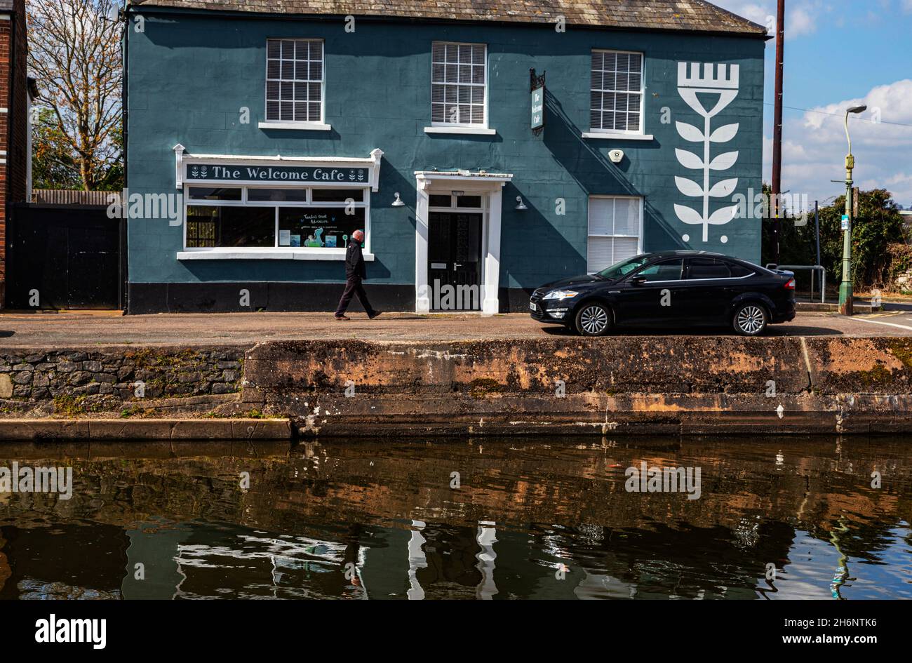 Riverbank Detail and Reflections on the Exeter Canal of ‘The Welcome ...