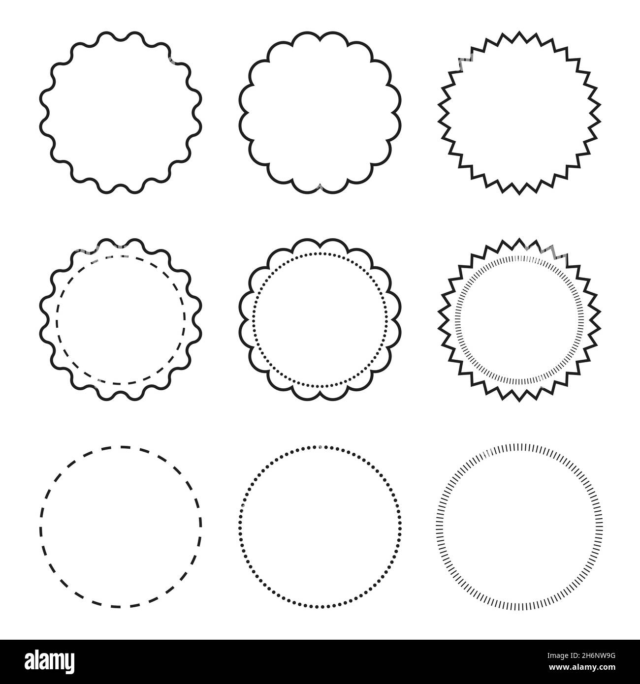 Vintage sign ornamental borders round hi-res stock photography and ...