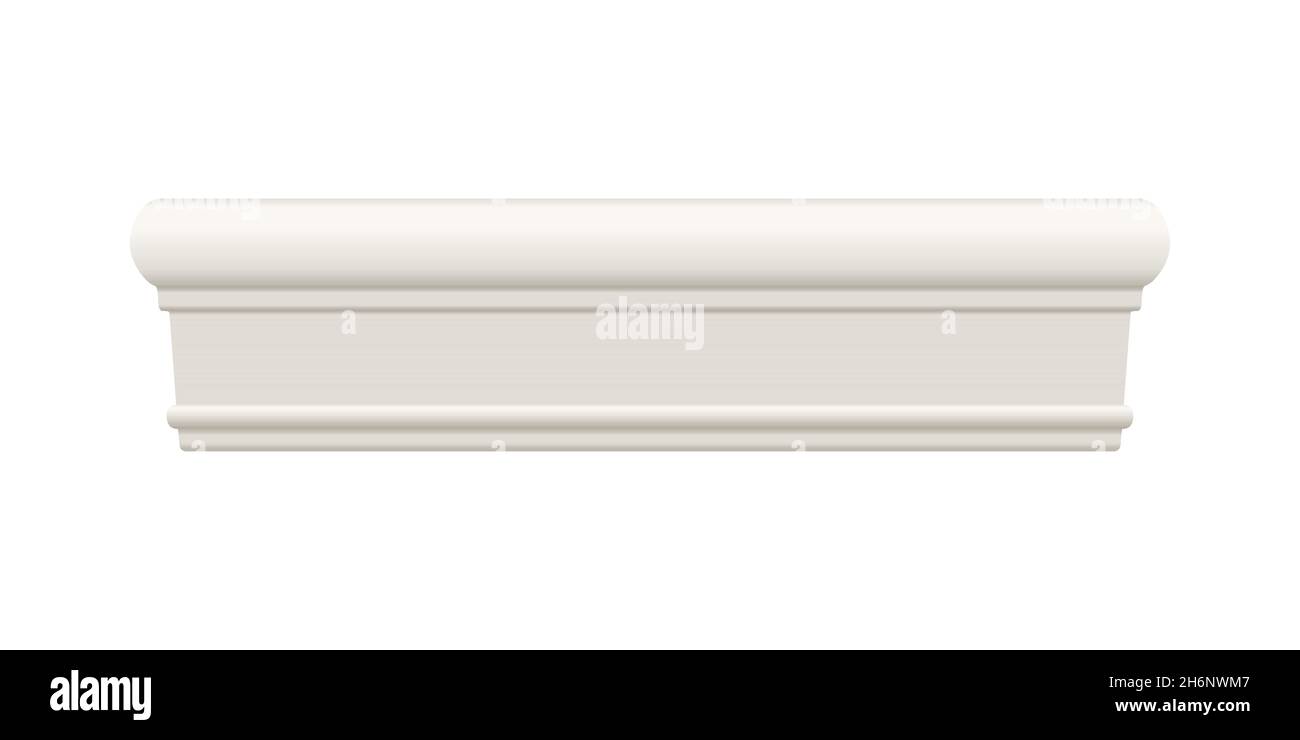 Plaster ceiling corner detail Stock Vector Images - Alamy