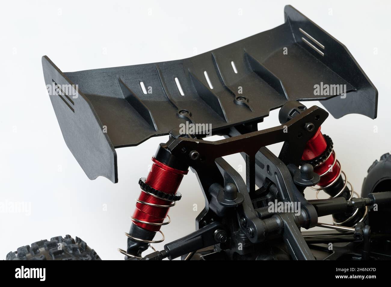 Rear wing of rc car isolated on studio background Stock Photo - Alamy