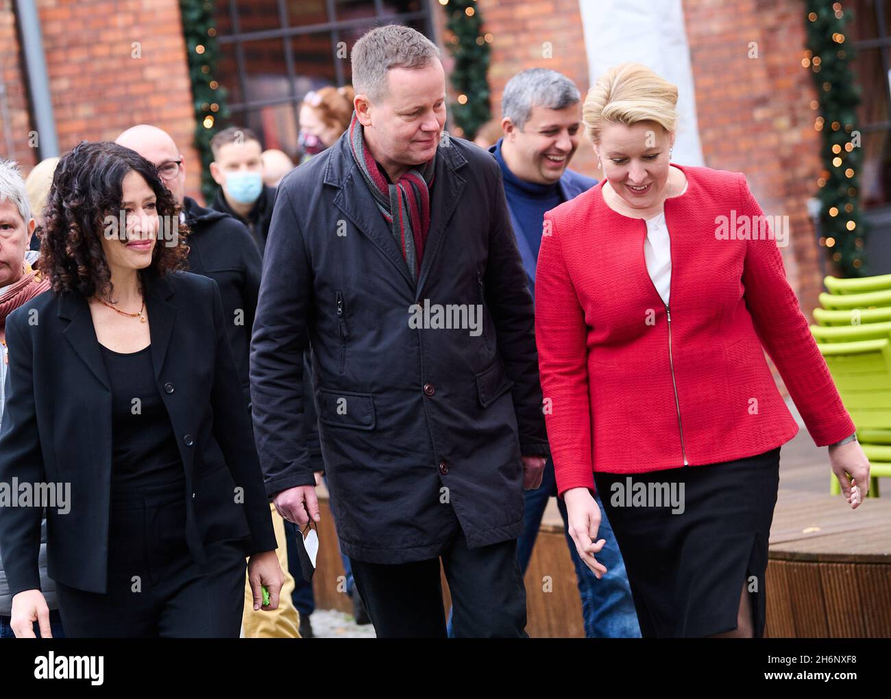 Berlin, Germany. 17th Nov, 2021. The parliamentary group leaders and ...