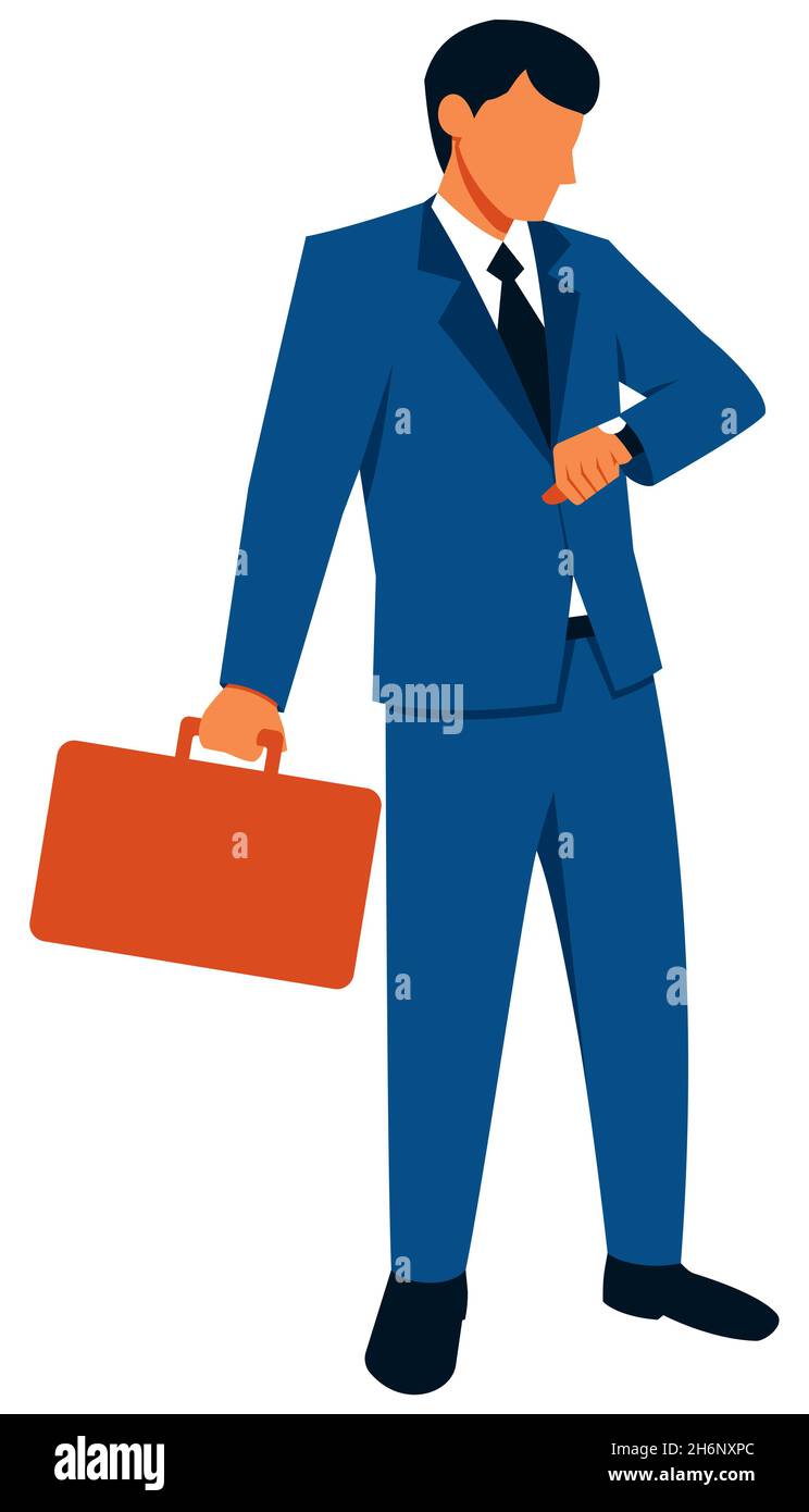 Person checking watch Stock Vector Images - Alamy