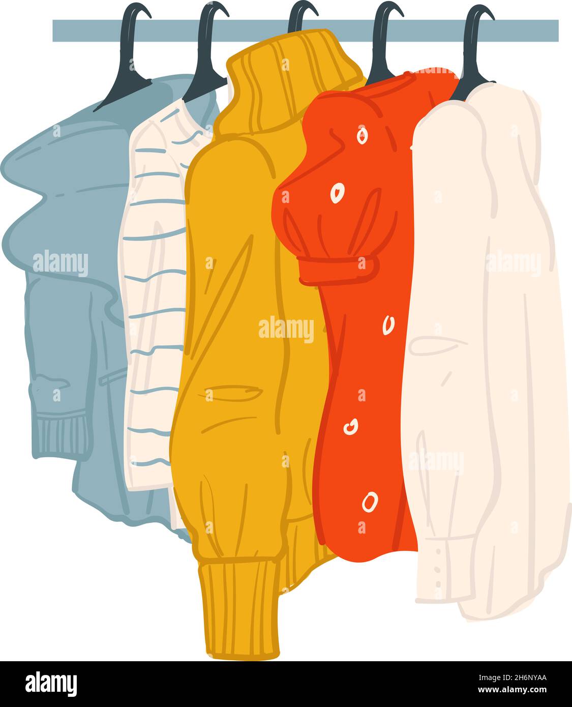 Sweaters cleaning Stock Vector Images - Alamy