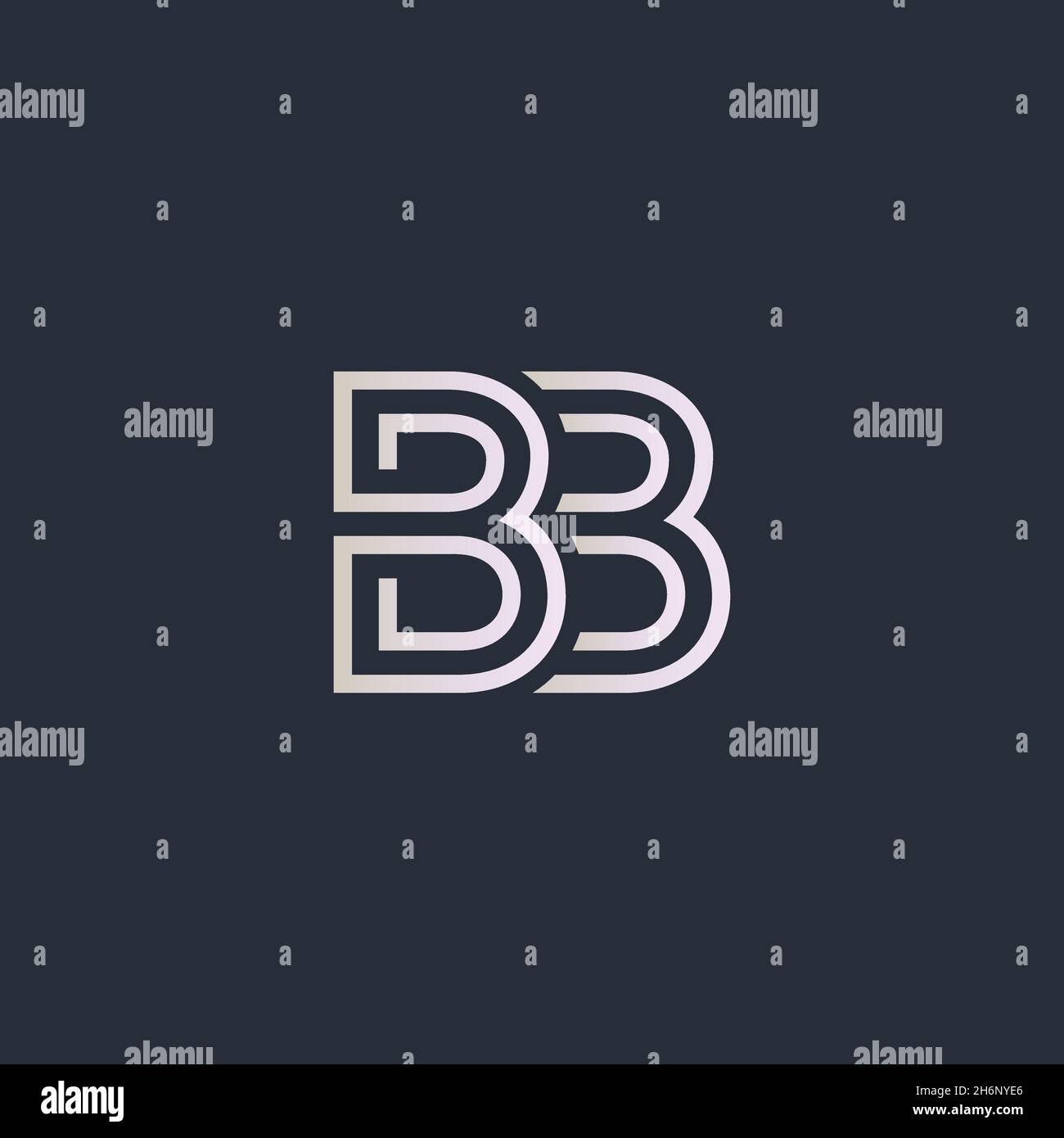 creative Letter BB logo design elements. simple letter BB letter logo ...