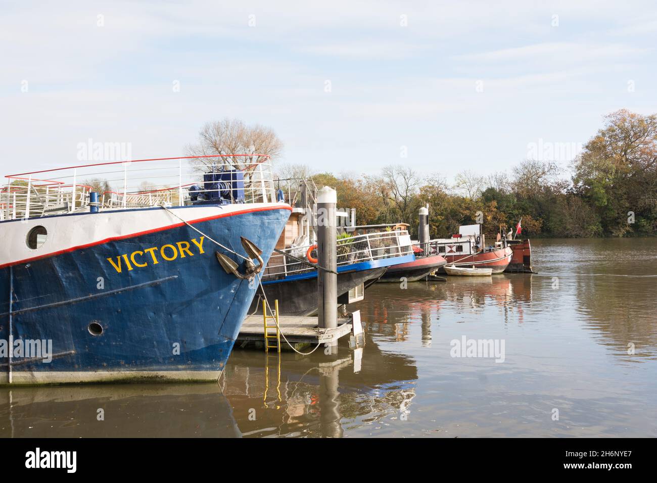Victory, formerly a North Sea Trawler, berthed at Corney Reach on ...