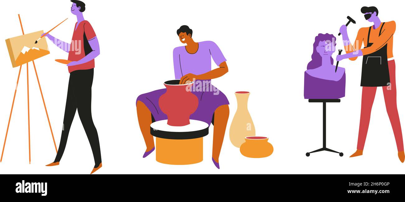 Handicraft lessons Stock Vector Images - Alamy