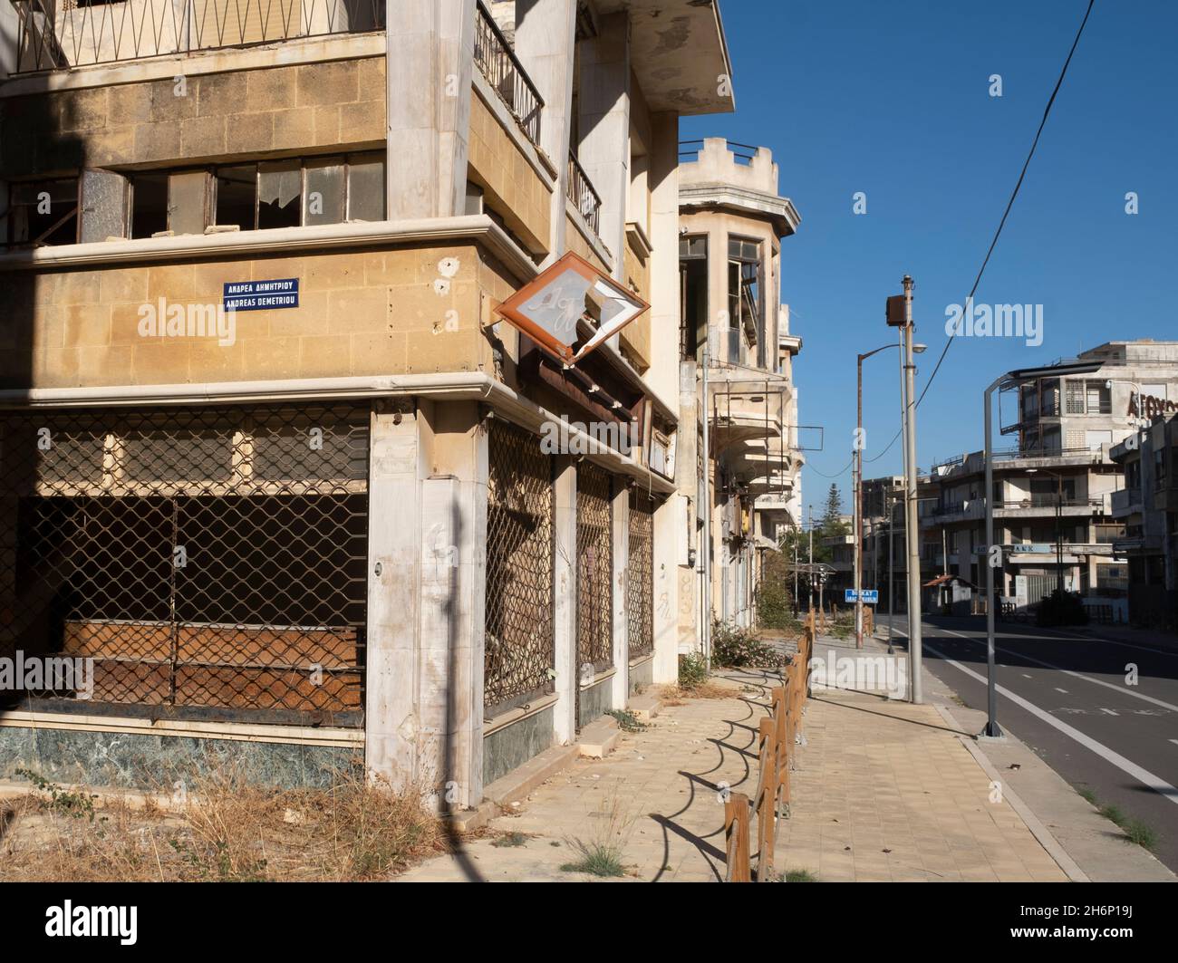 Abandoned city of Varosha, Famagusta, Cyprus had been closed to the ...