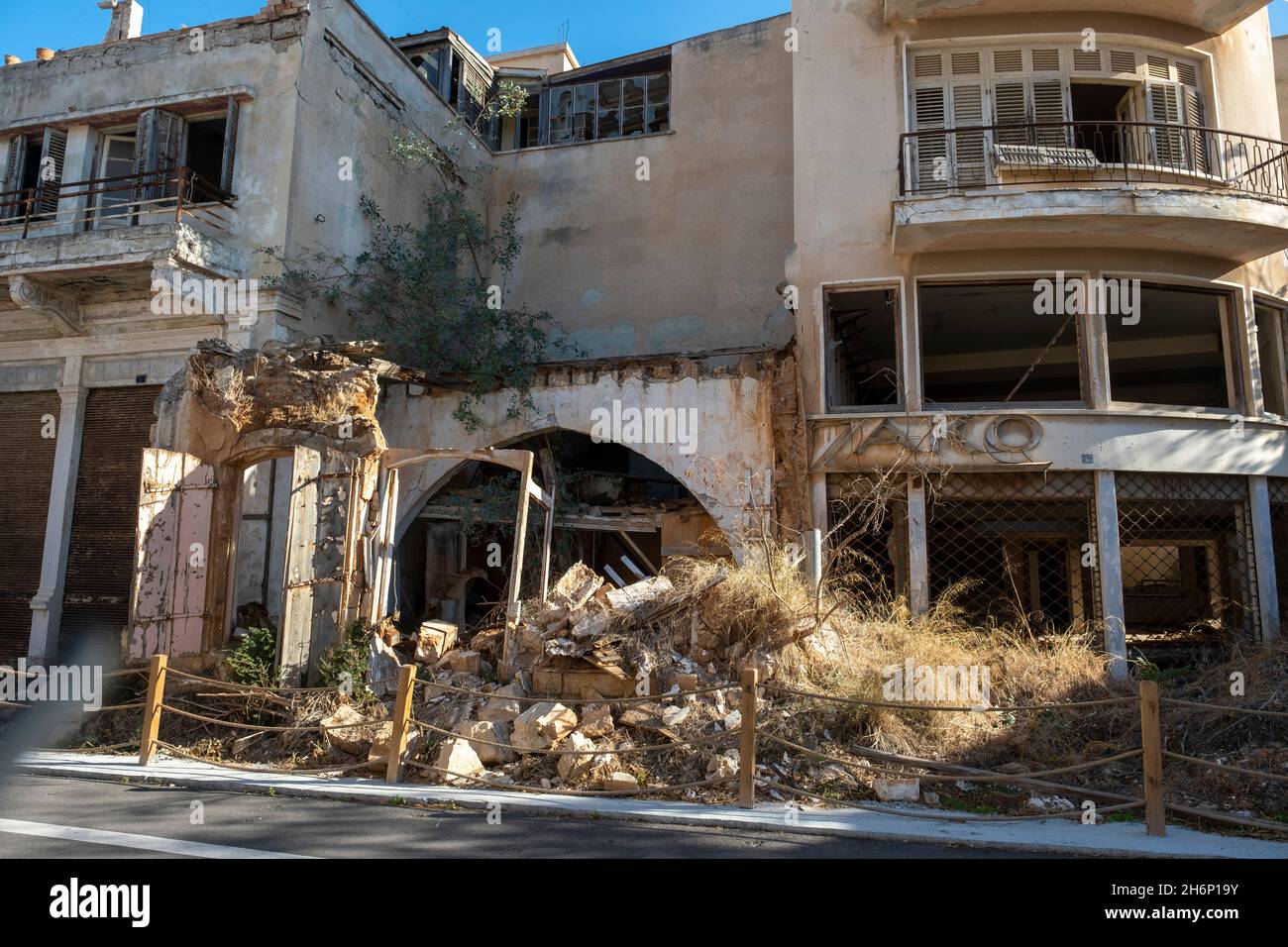 Abandoned city of Varosha, Famagusta, Cyprus had been closed to the ...