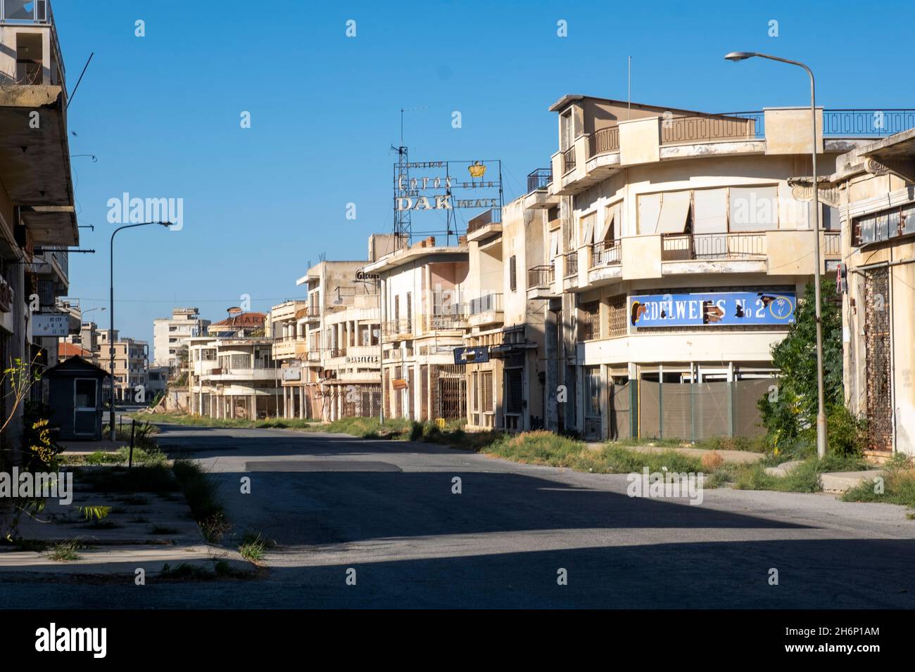 Abandoned city of Varosha, Famagusta, Cyprus had been closed to the ...