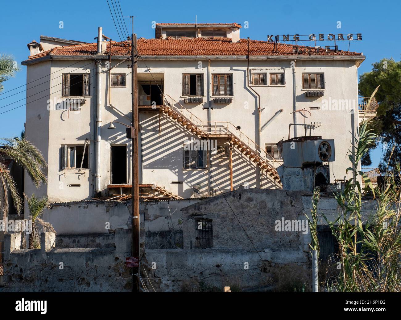 Abandoned city of Varosha, Famagusta, Cyprus had been closed to the ...