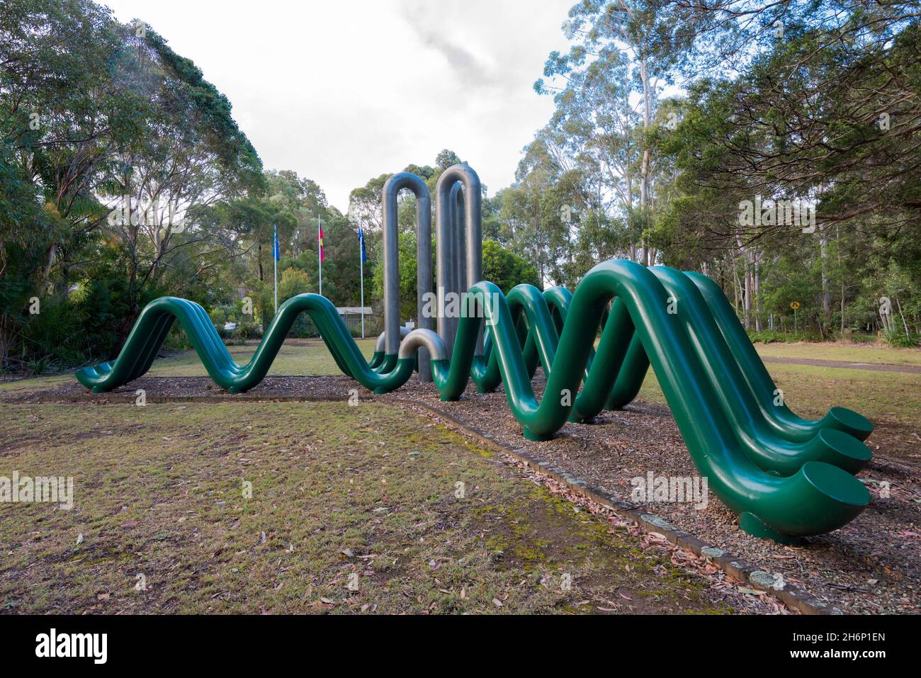 A sculpture in the grounds of the CSIRO's National Measurement ...