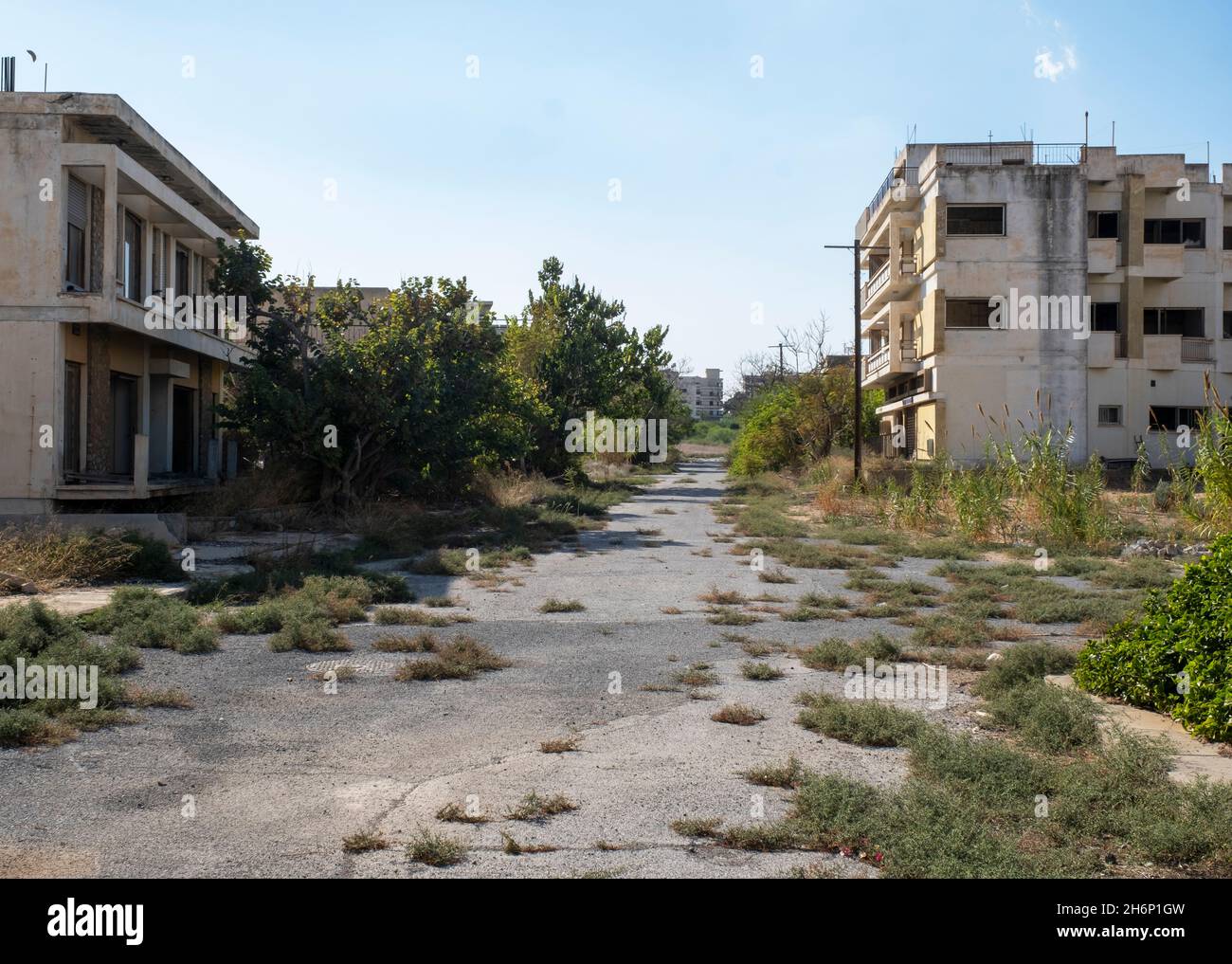 Abandoned city of Varosha, Famagusta, Cyprus had been closed to the ...