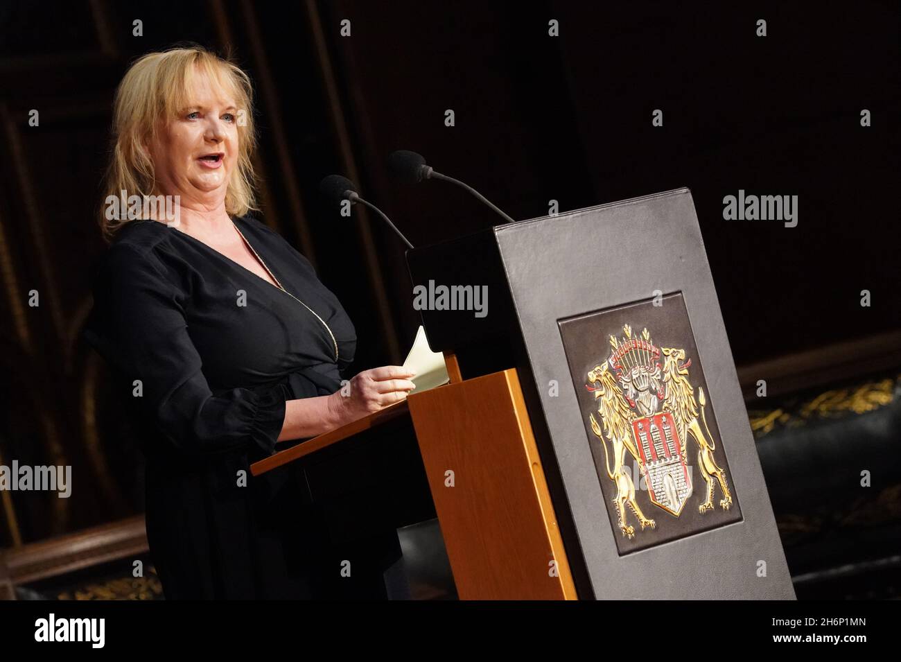 Hamburg, Germany. 15th Nov, 2021. Sabine Witt, Chairwoman of the ...