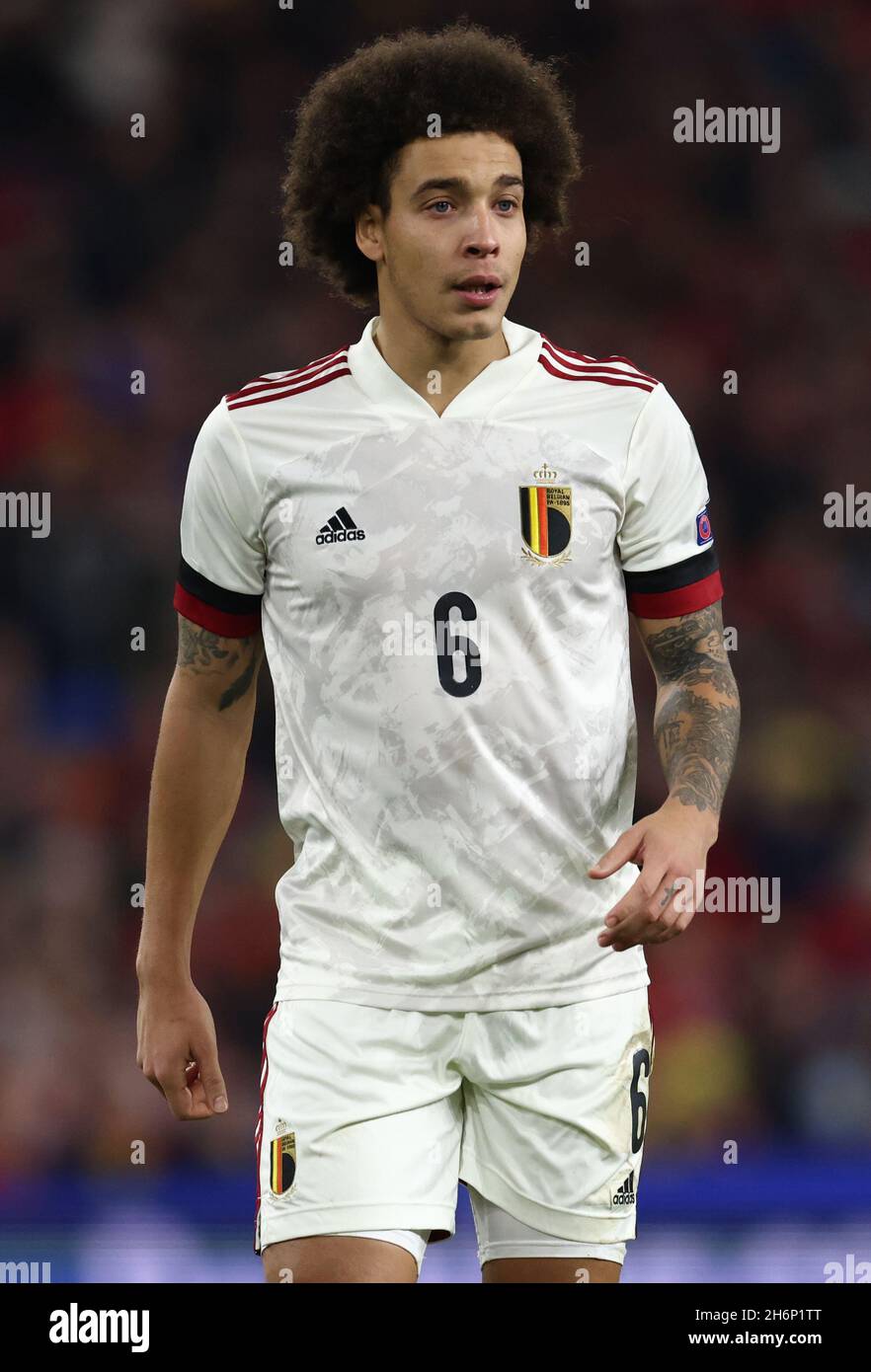 Cardiff, Wales, 16th November 2021. Axel Witsel of Belgium during the ...