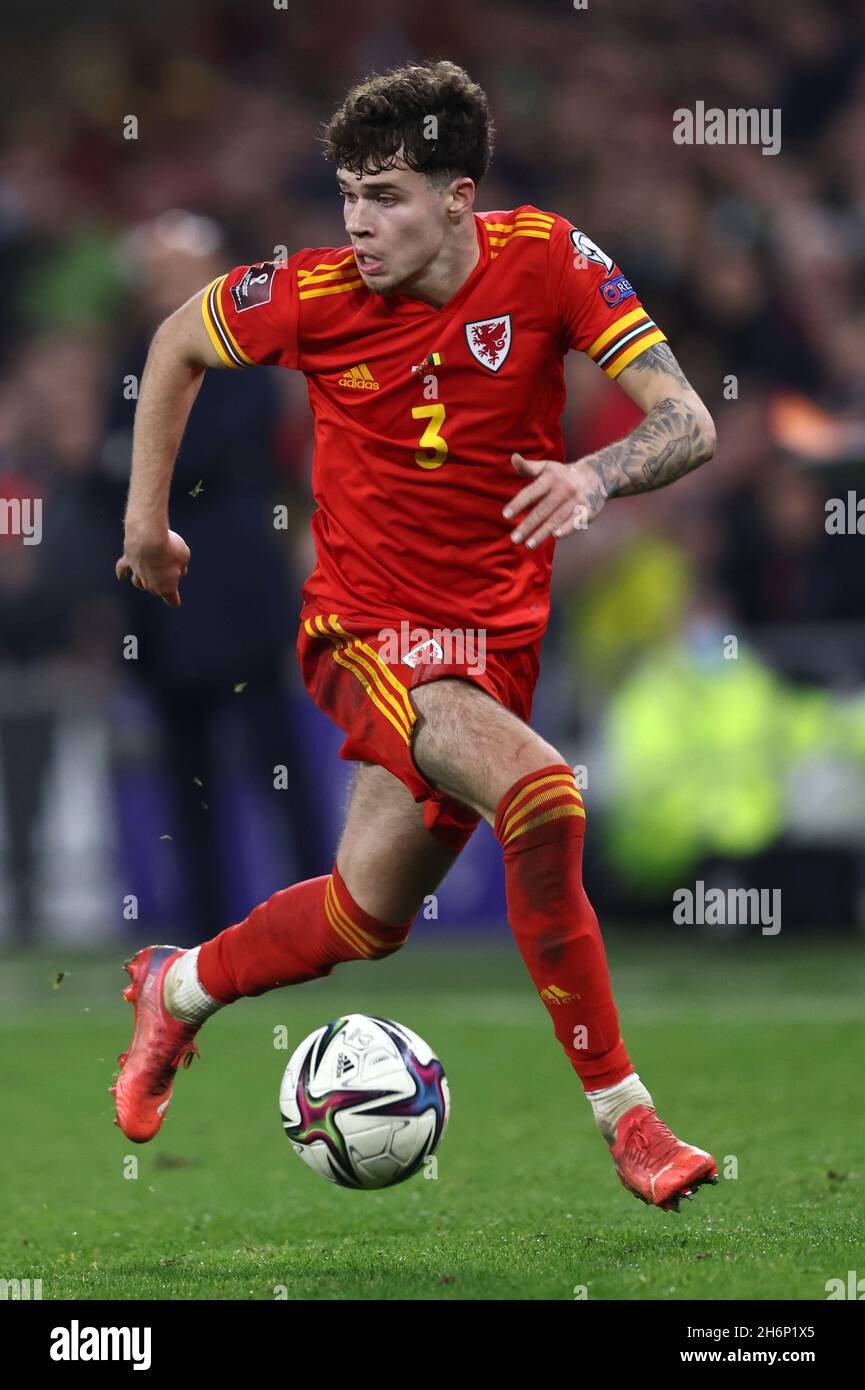 Cardiff, Wales, 16th November 2021. Neco Williams of Wales during the ...