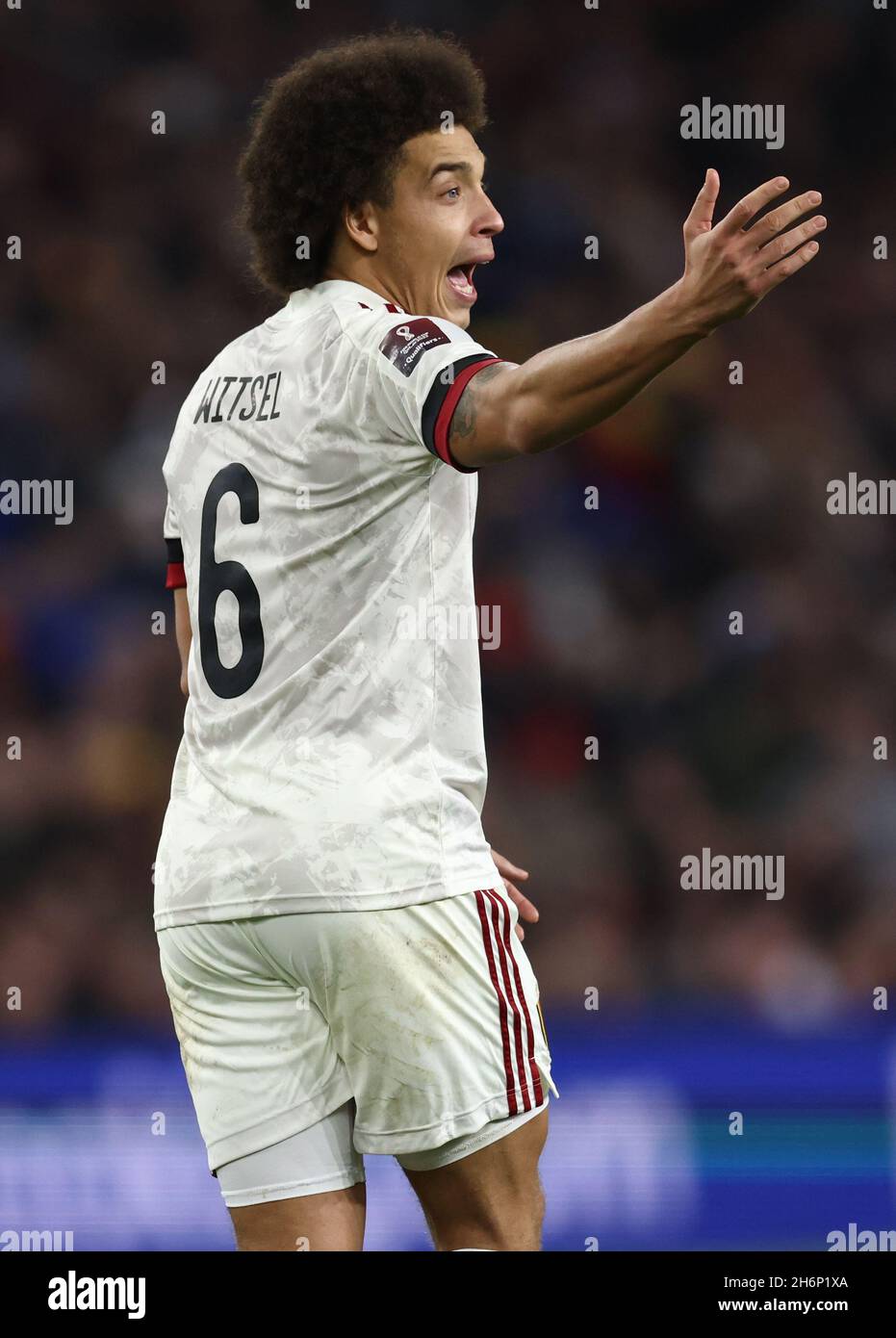 Cardiff, Wales, 16th November 2021. Axel Witsel of Belgium during the ...