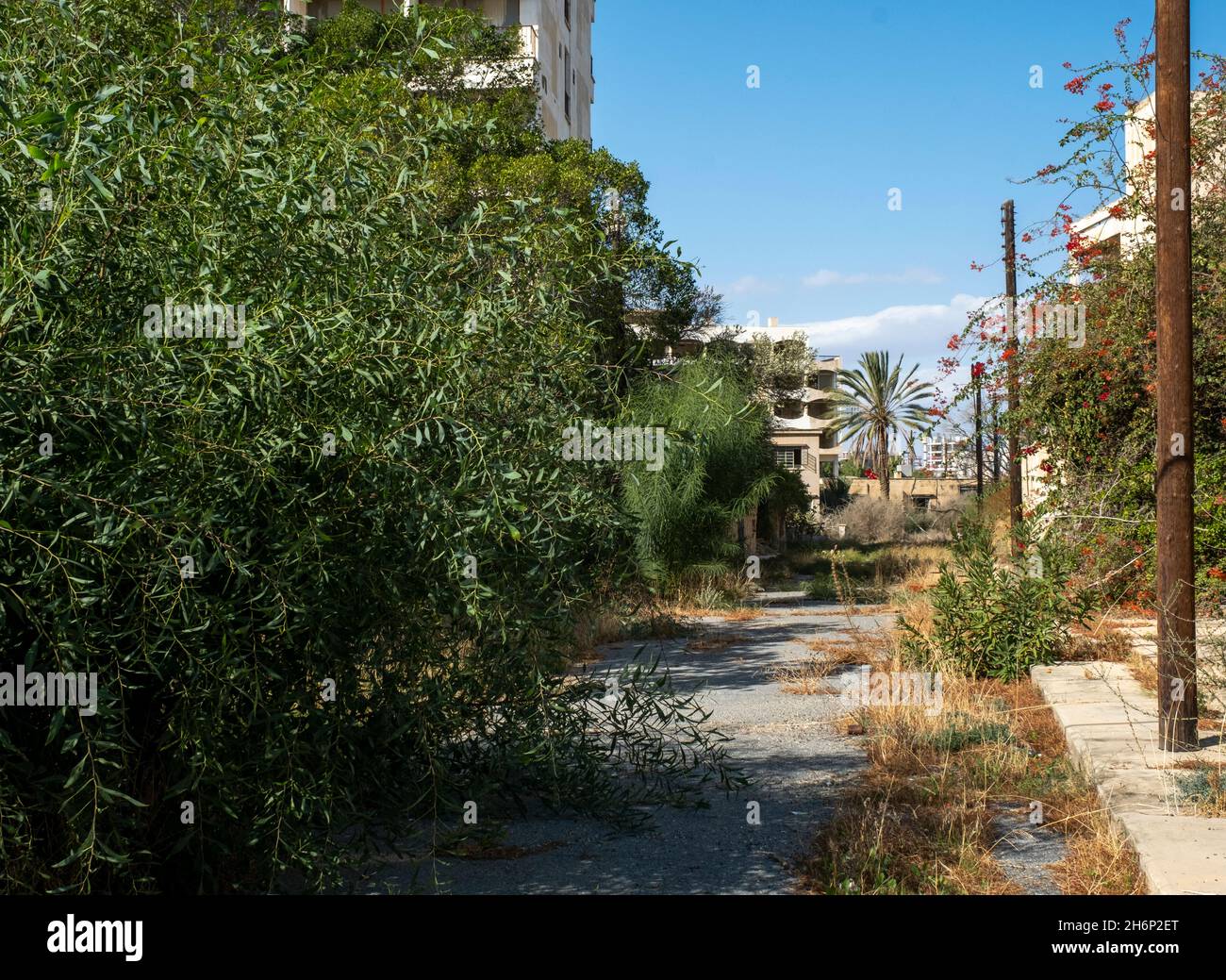 Abandoned city of Varosha, Famagusta, Cyprus had been closed to the ...